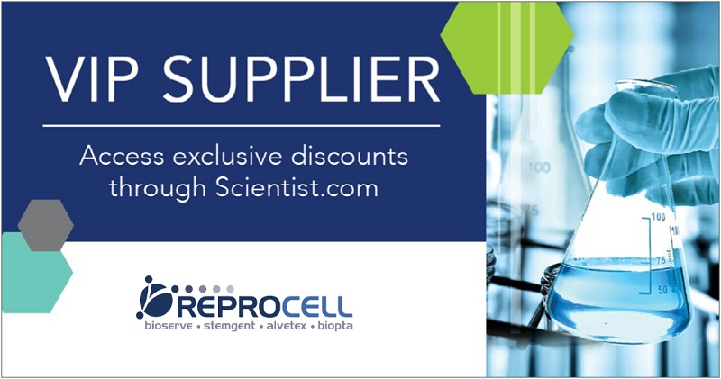 REPROCELL Becomes VIP Supplier on Scientist.com Biotech Marketplace